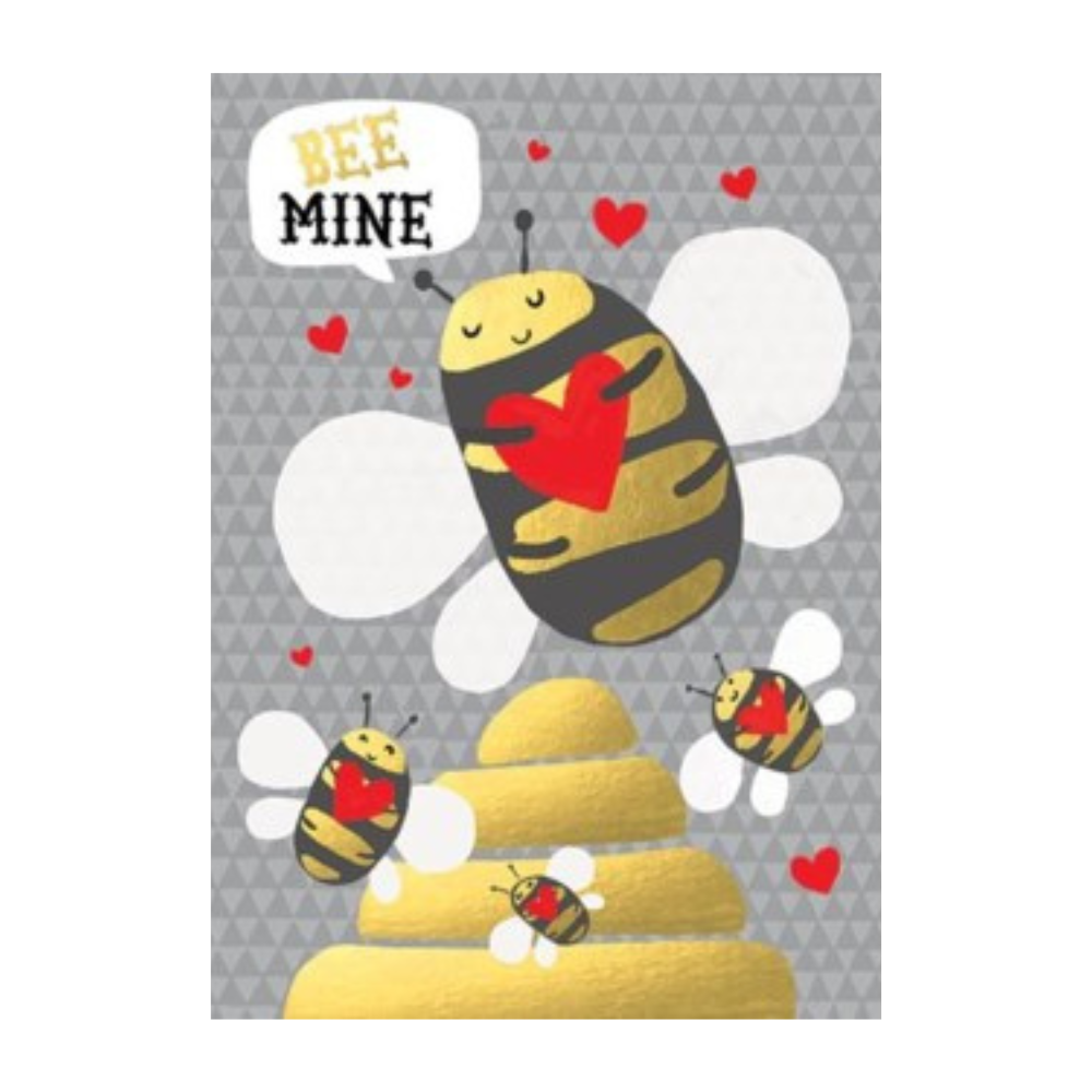 Bee Mine Valentine's Day Card – Kitras Art Glass Inc