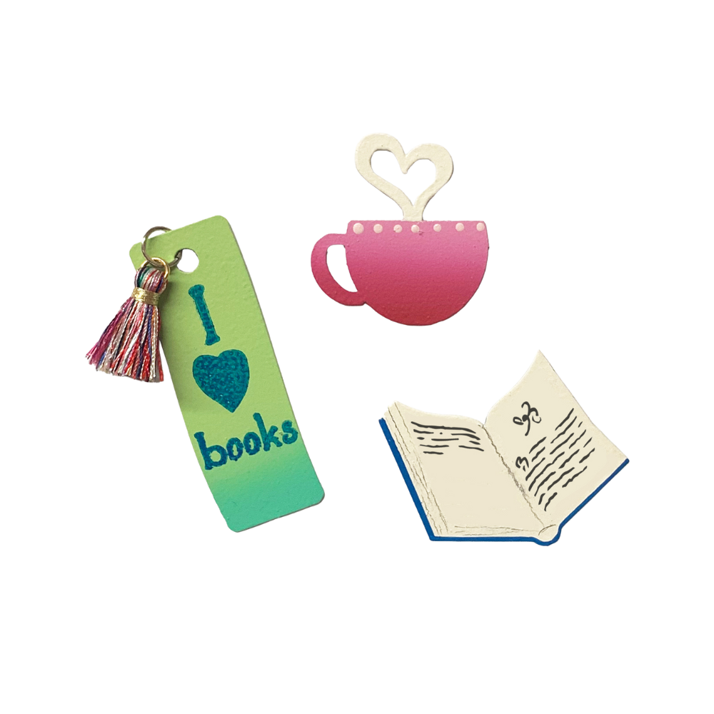 I Heart Books Magnet Sets – Kitras Art Glass Inc
